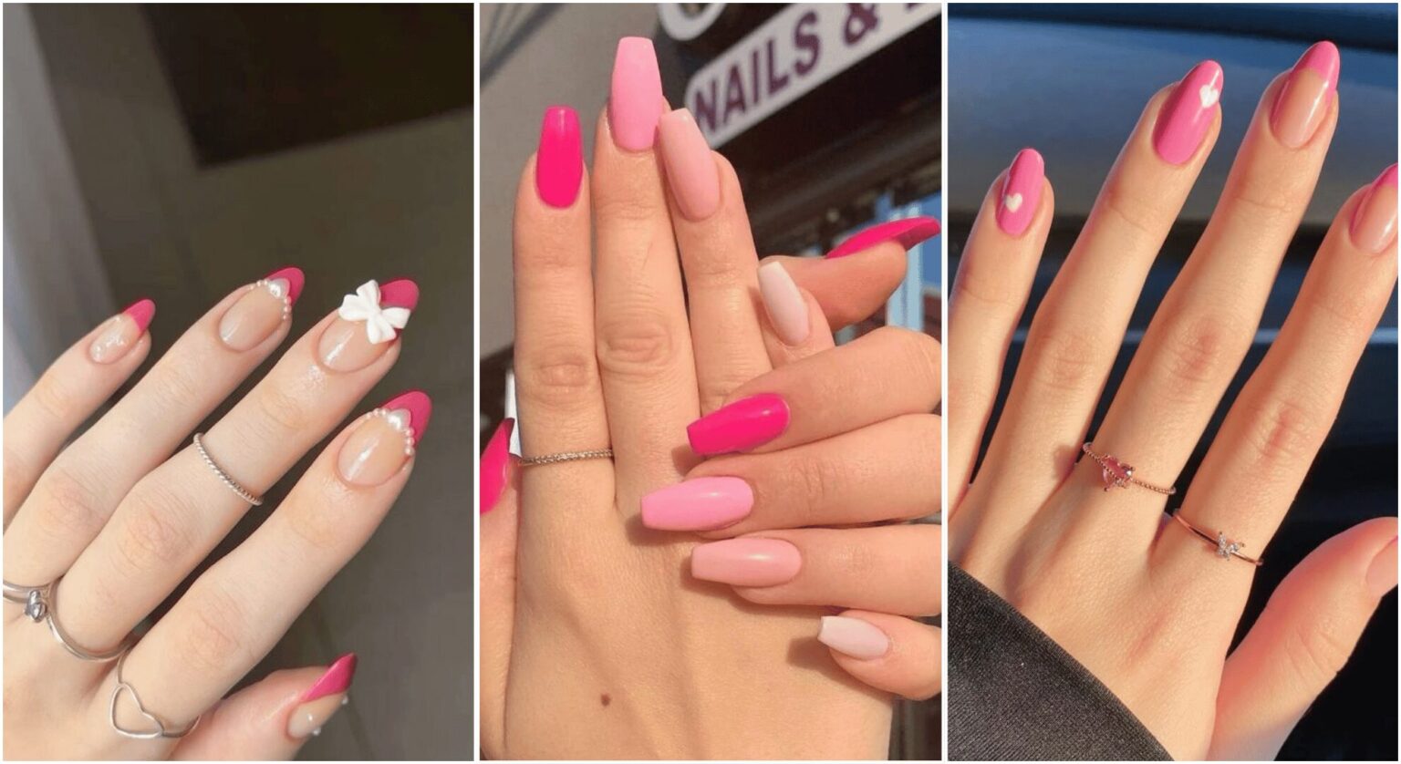 50 Cute Pink Nails Design to Obsess Over in 2025 - NailDesigns4U